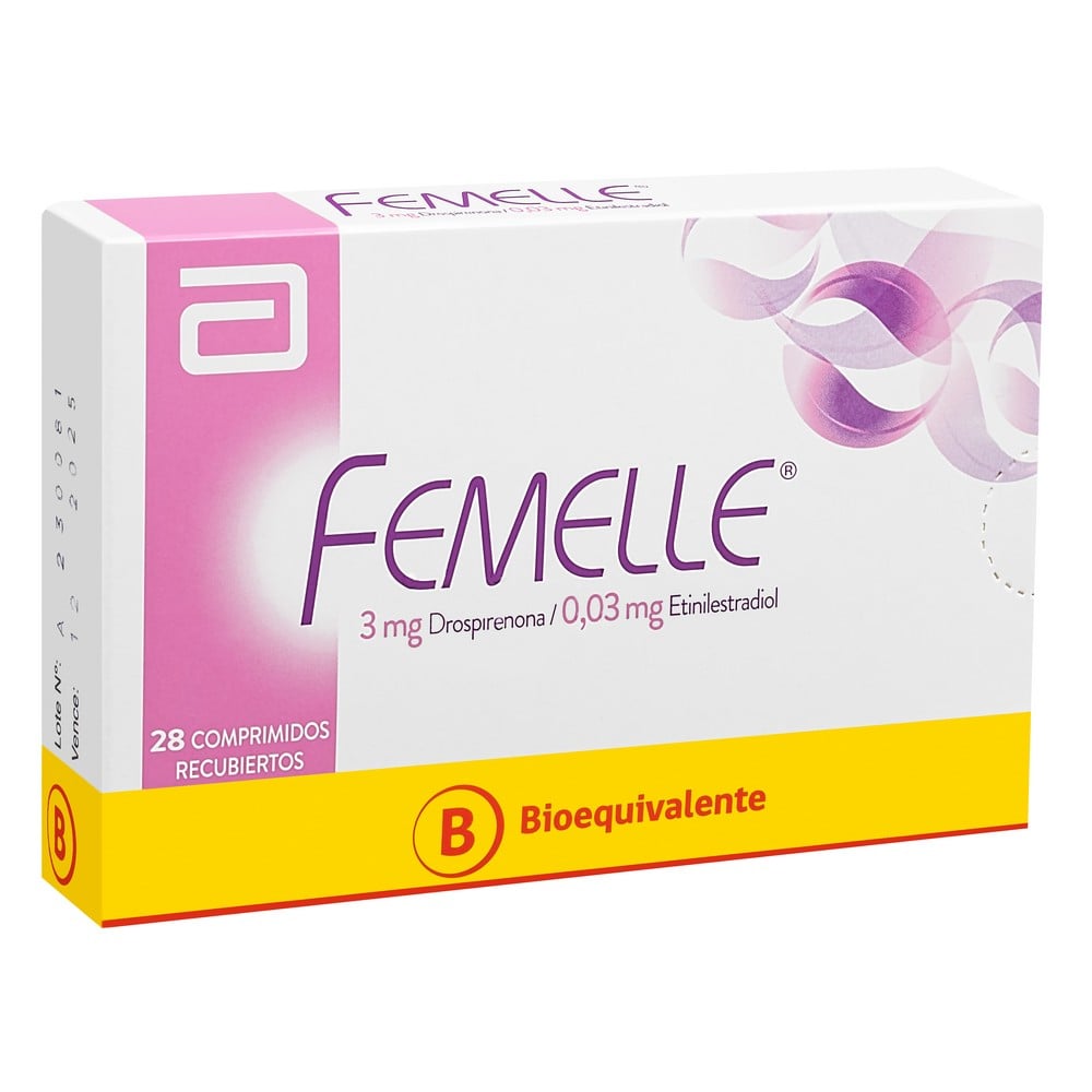 Femelle Drospirenona 3 mg Etinilestradiol 0,03 mg 28 Comprimidos ...