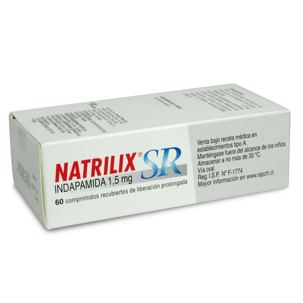 Natrilix SR Indapamida 1,5 mg 60 Comprimidos | Cruz Verde