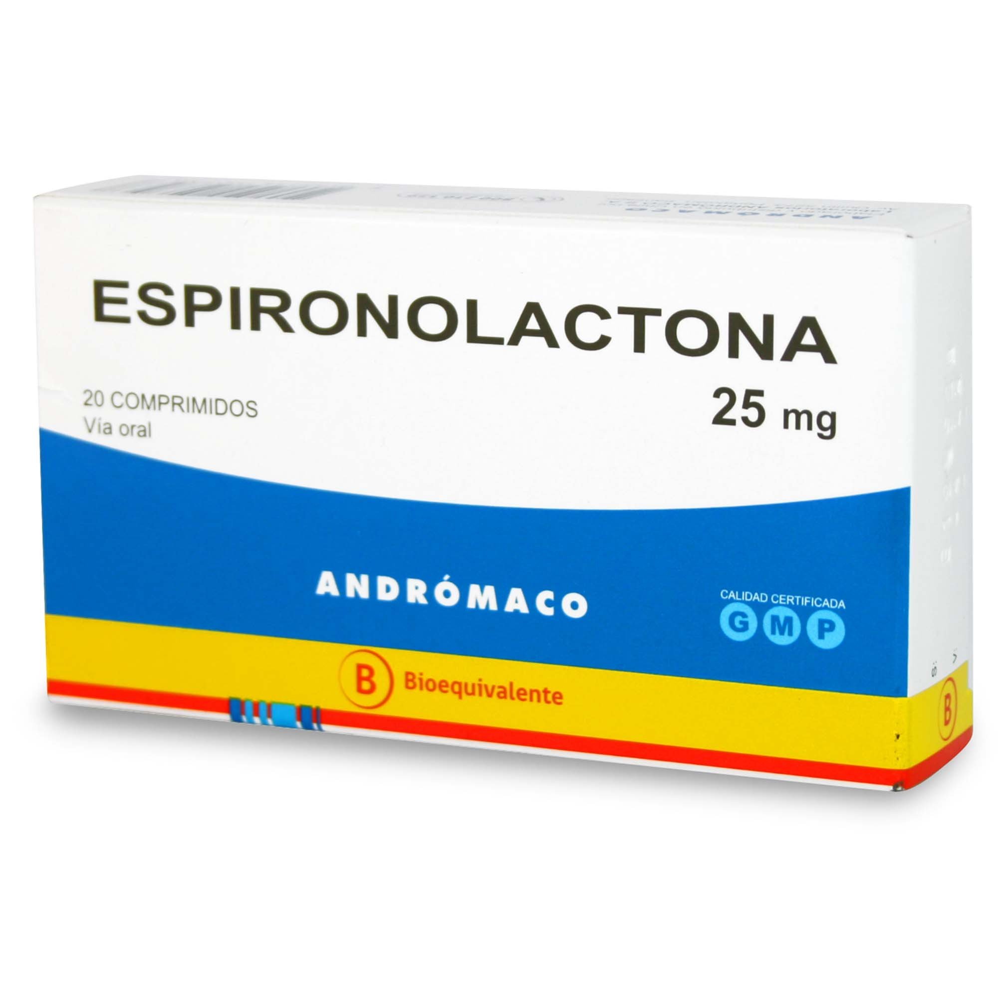 Espironolactona 25 mg 20 Comprimidos | Cruz Verde