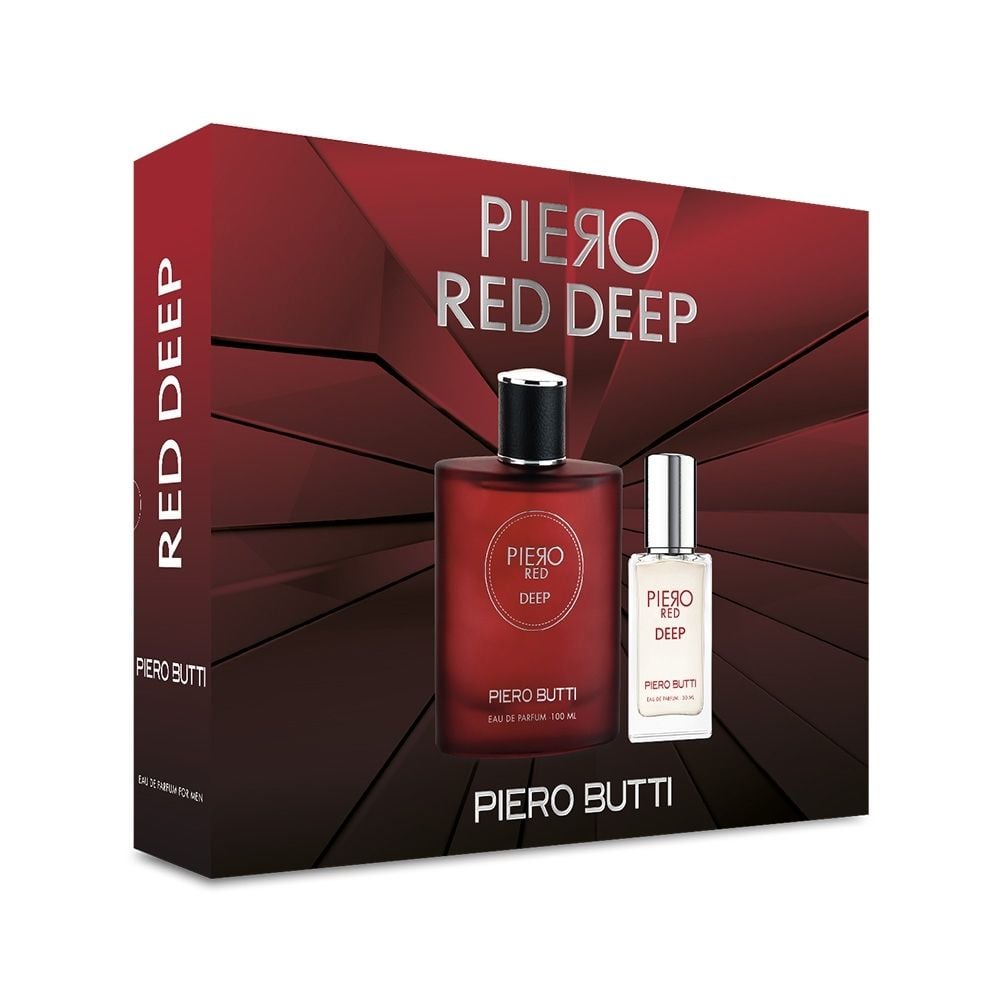 Set Perfume Hombre Piero Red Deep EDP 100 ml + 30 ml | Cruz Verde