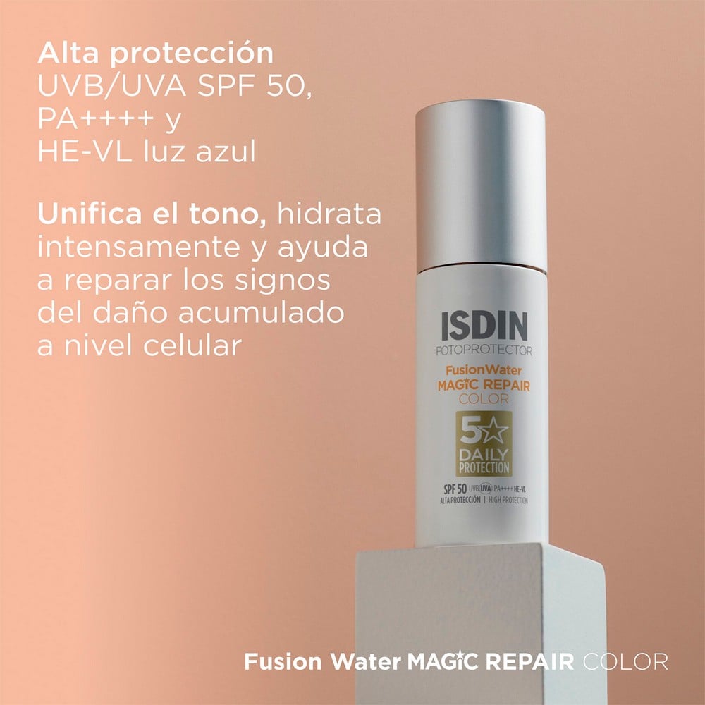 Fotoprotector Fusion Water Magic Repair Color Spf50 50ml | Cruz Verde