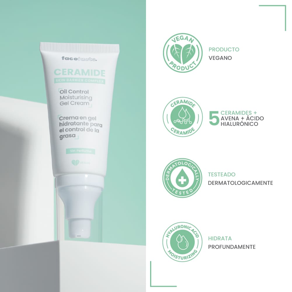 Ceramide Oil Control Gel Crema Hidratante 50mL | Cruz Verde