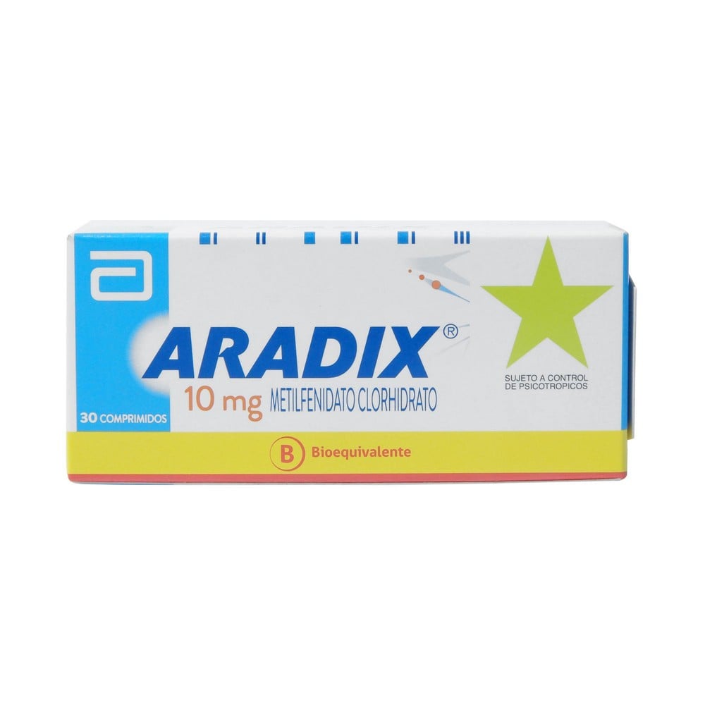 Aradix Metilfenidato 10 mg 30 comprimidos