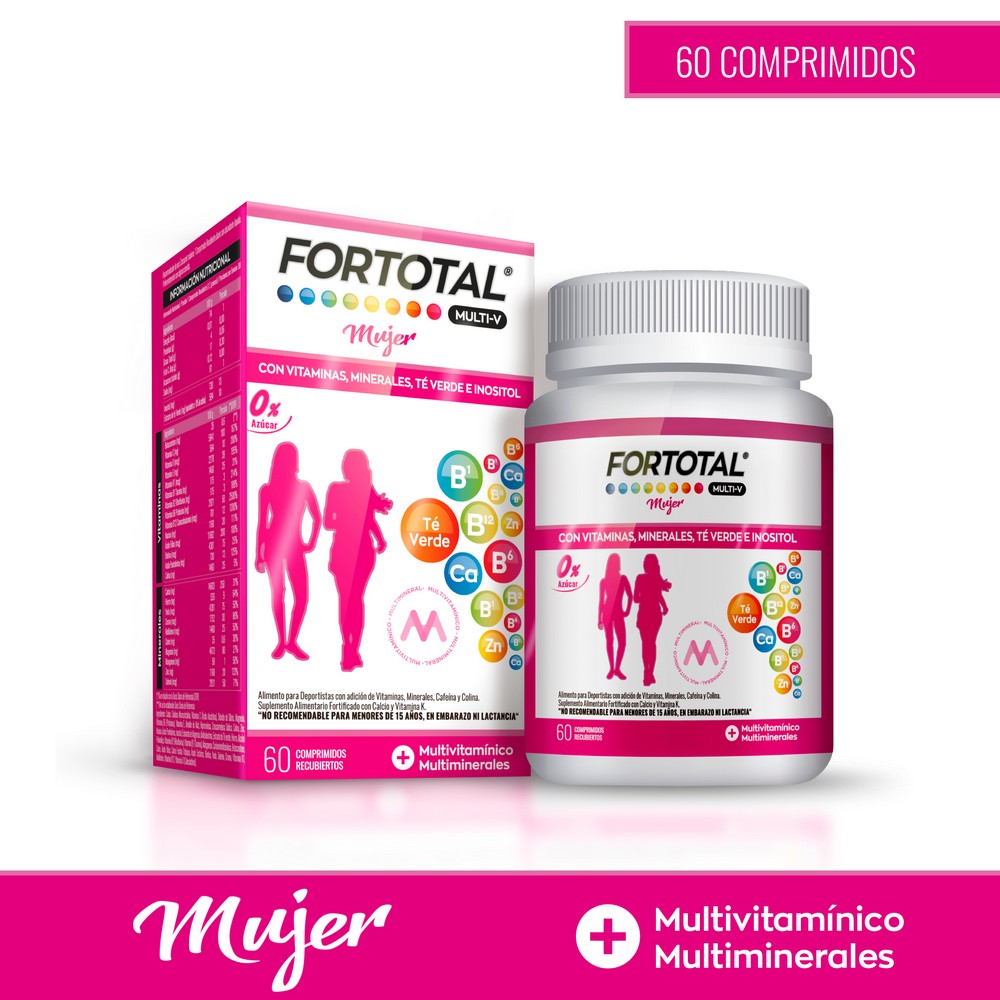 Fortotal Mujer Multivitaminico 60 Comprimidos | Cruz Verde