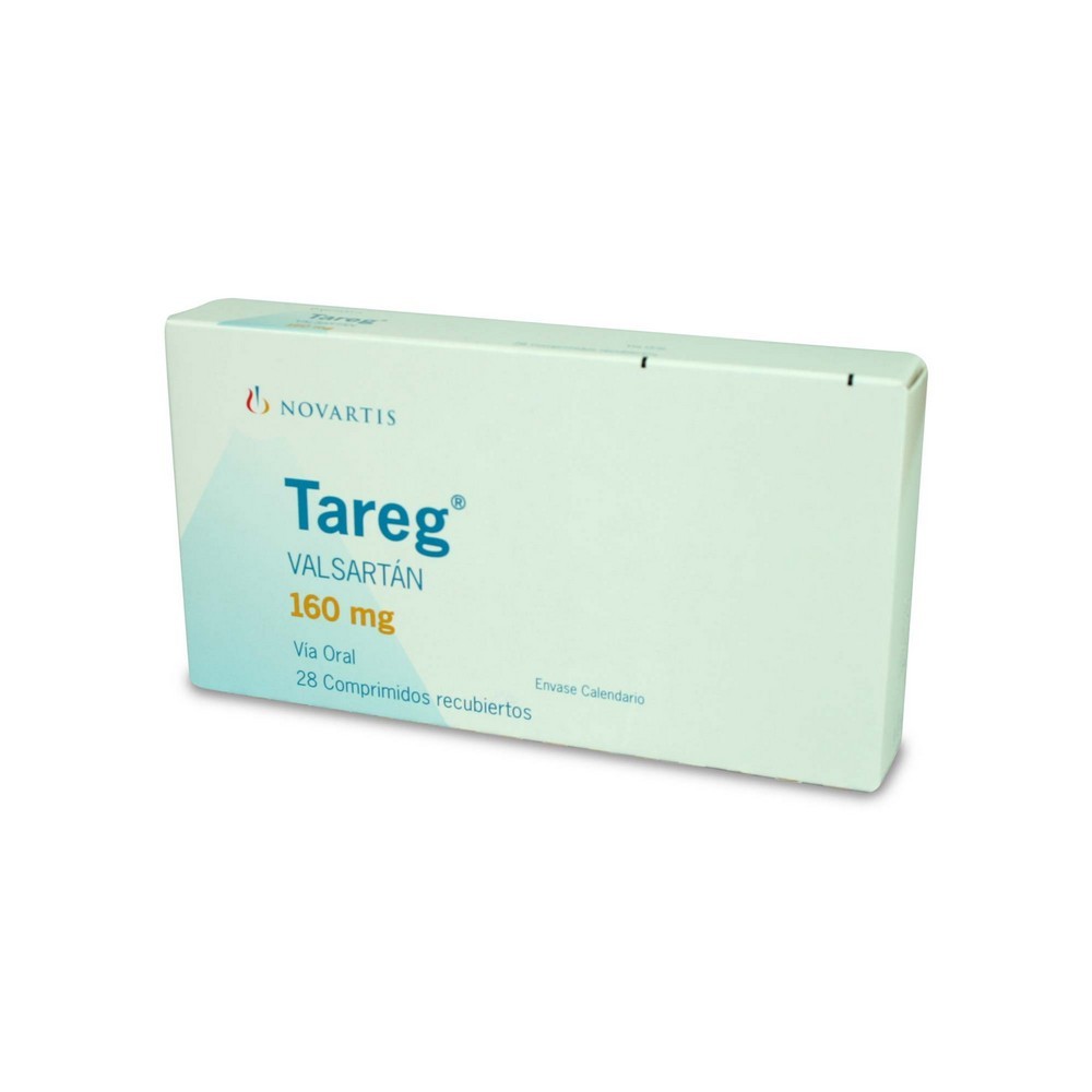 Tareg Valsartan 160 mg 28 Comprimidos - FarmaCompara