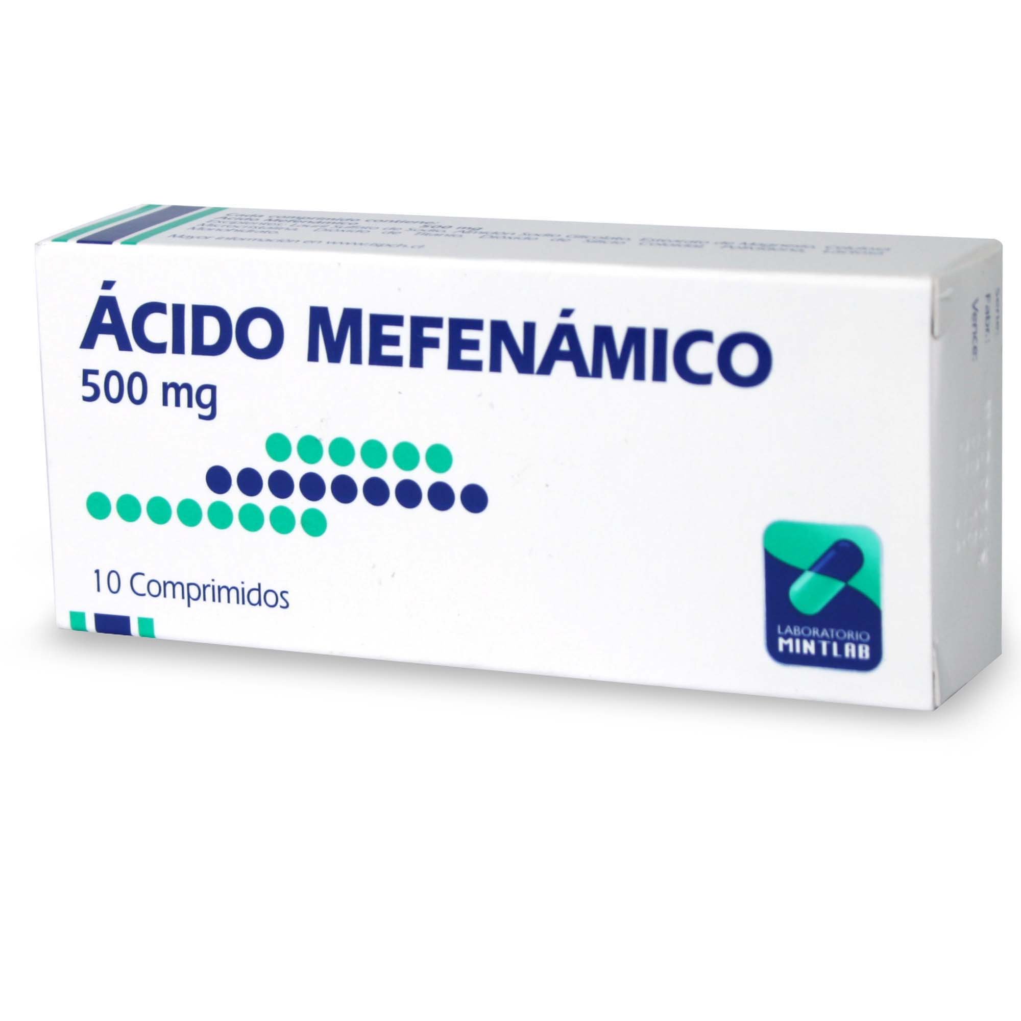 Acido Mefenamico 500 mg 10 Comprimidos | Cruz Verde