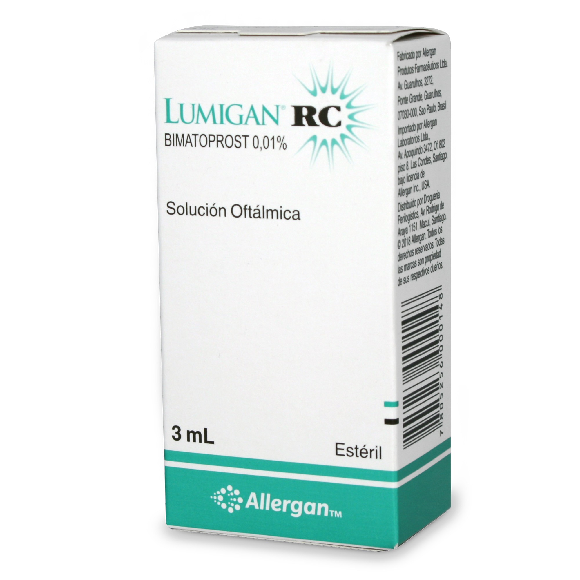 Lumigan RC Bimatoprost 0,01% Solución Oftalmica 3 mL | Cruz Verde