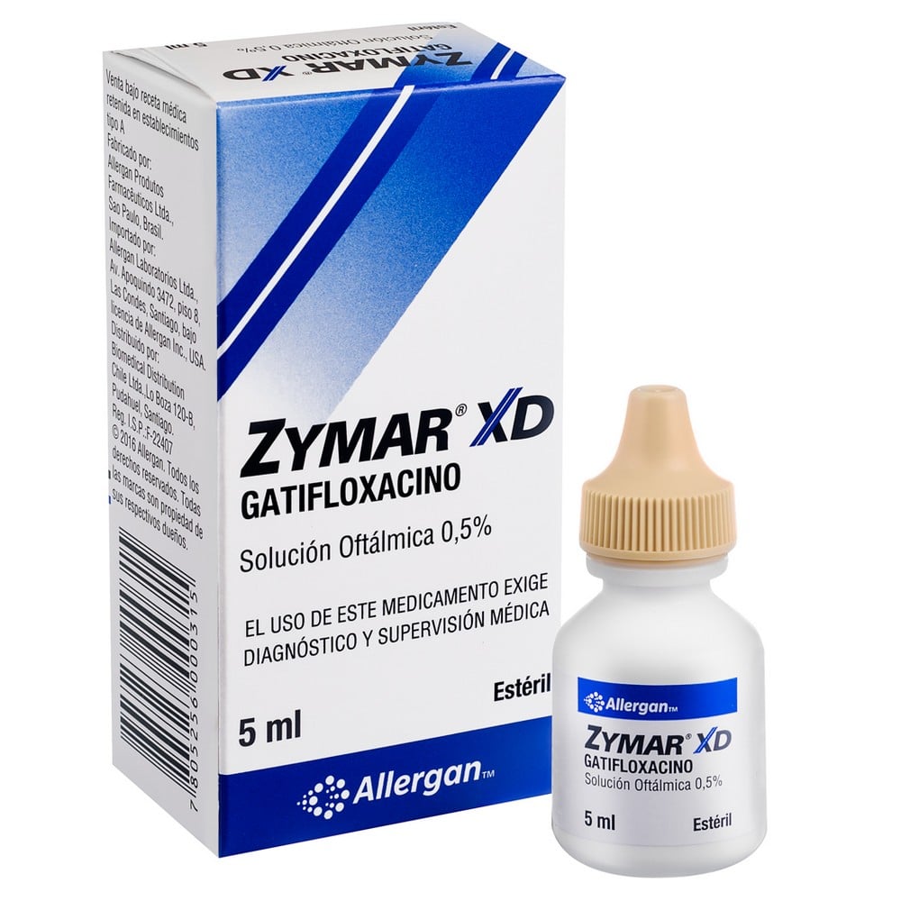 Zymar XD Gatifloxacino 0,5% Solución Oftálmica 5 mL | Cruz Verde