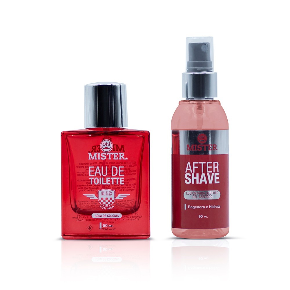 Mister Red Eau de Toilette Spray 50 mL + After Shave 100 mL | Cruz Verde