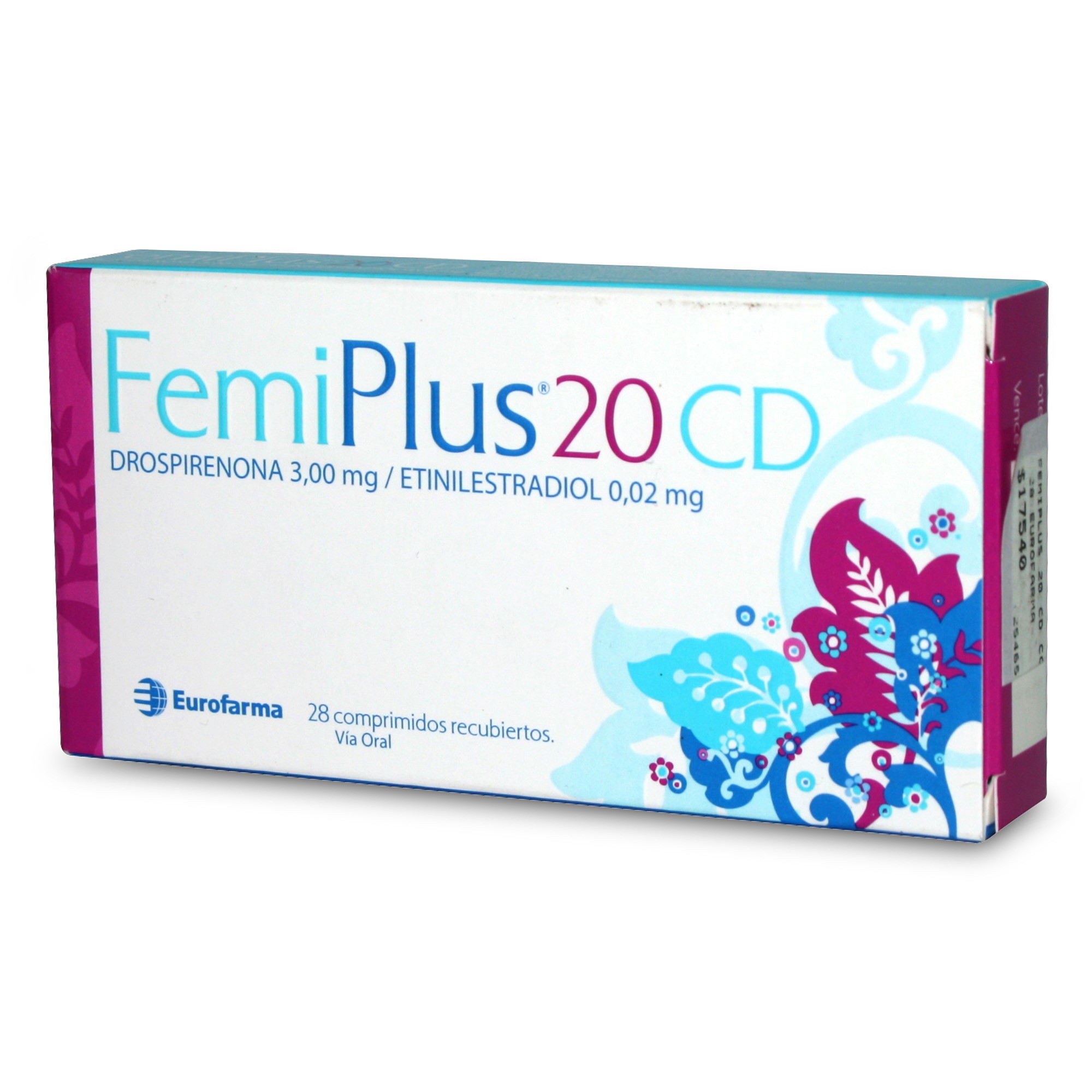 Drospirenona 3 mcg/Etinilestradiol 20mg