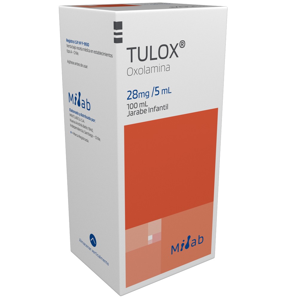 Tulox Pediatrico Oxolamina 28 mg / 5 mL Jarabe 100 mL - FarmaCompara