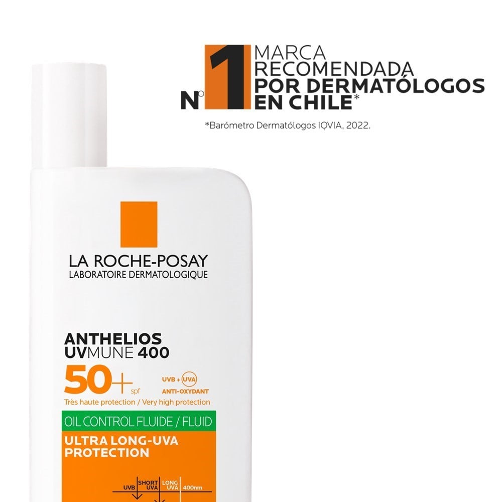Protector Solar Rostro Anthelios UV Mune 400 Oil Control Fluid FPS50 ...