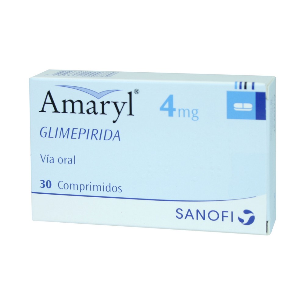 Amaryl Glimepirida 4 mg 30 Comprimidos | Cruz Verde