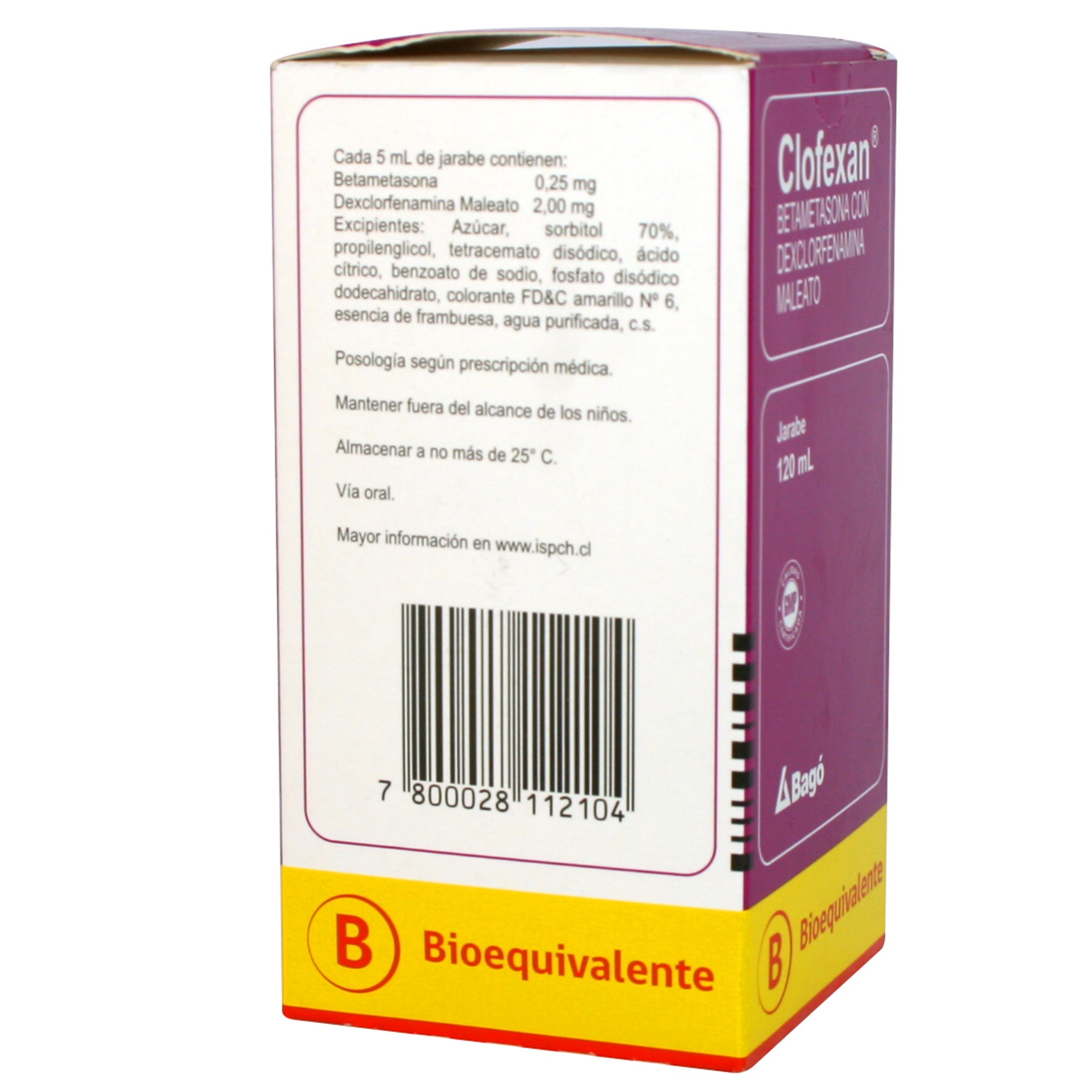 Clofexan Betametasona 2 mg Jarabe 120 mL | Cruz Verde