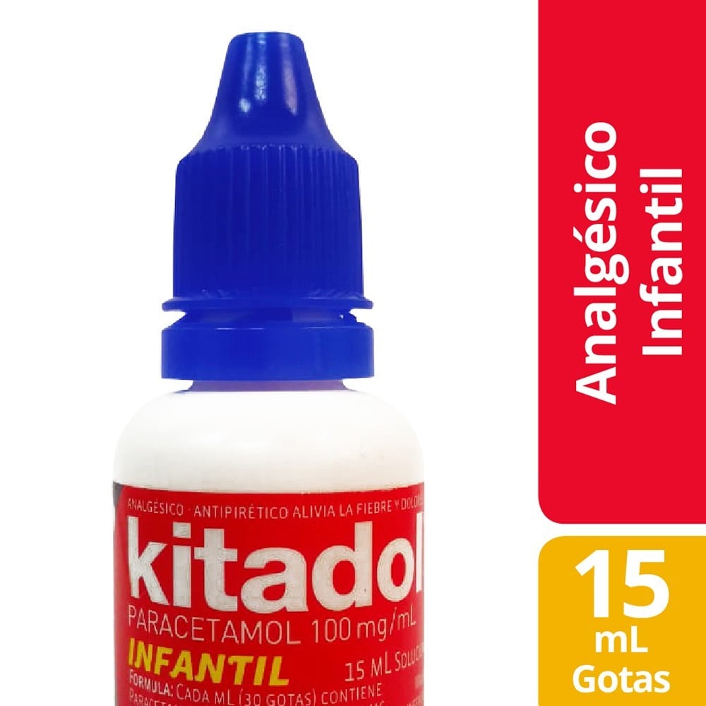 Kitadol Infantil Paracetamol 100 mg Gotas 15 mL - FarmaCompara
