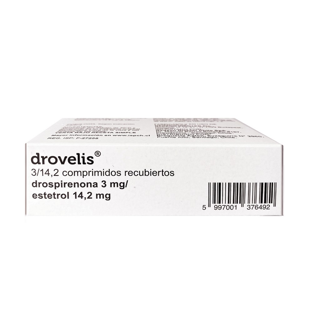 Drovelis Drospirenona 3mg/ Estetrol 14,2mg 28 Comprimidos Recubiertos ...