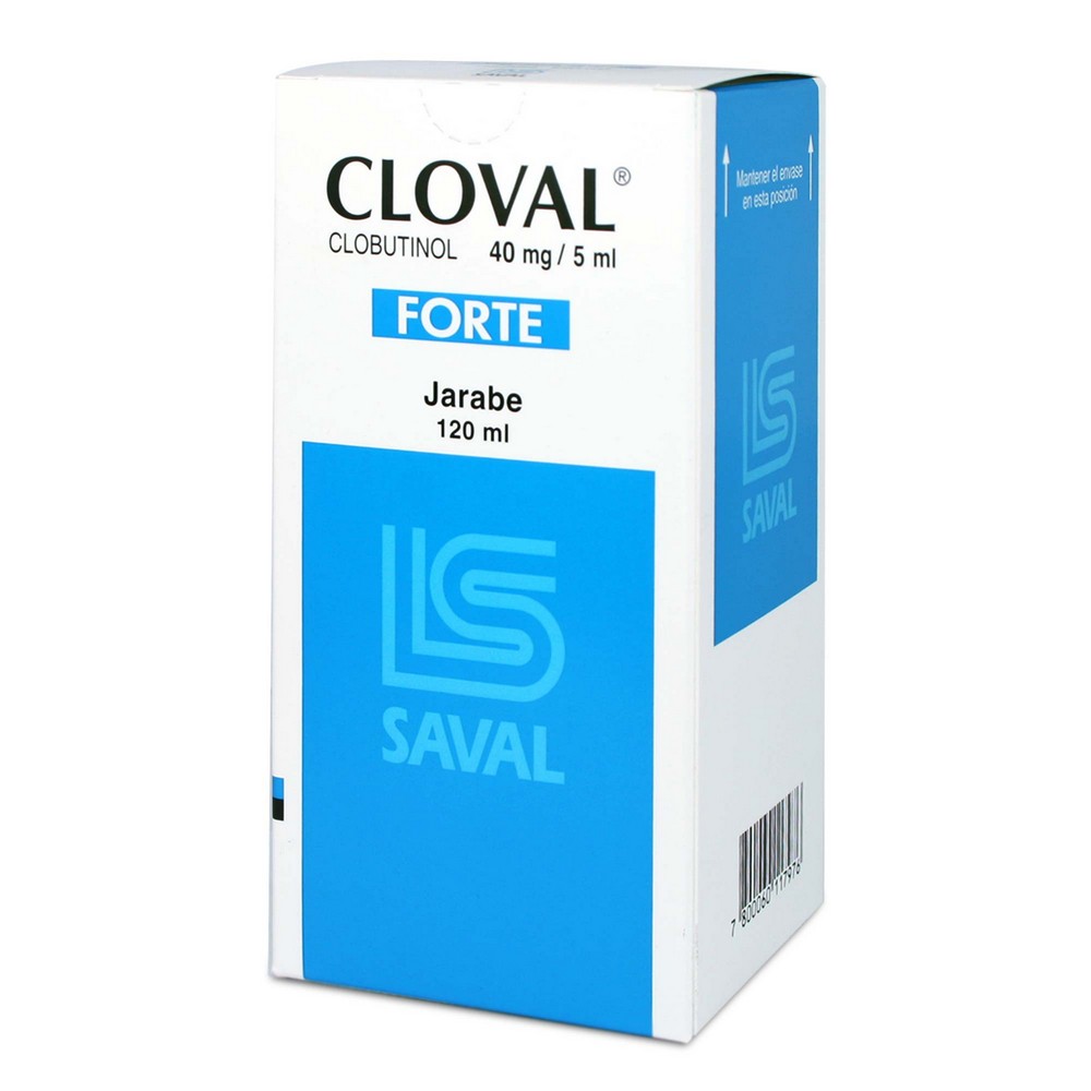 Cloval Forte Clobutinol 40 mg/5mL Jarabe 120 mL | Cruz Verde
