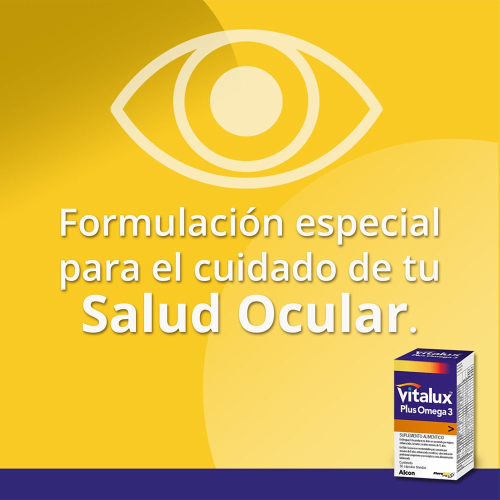 Alcon Vitalux Plus Omega 3 30 Cápsulas | Cruz Verde