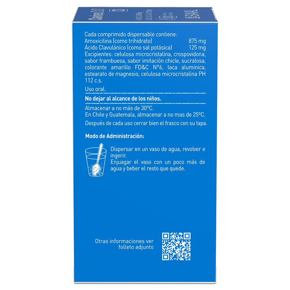 Clavinex Duo CD Amoxicilina 875 mg 20 Comprimidos | Cruz Verde