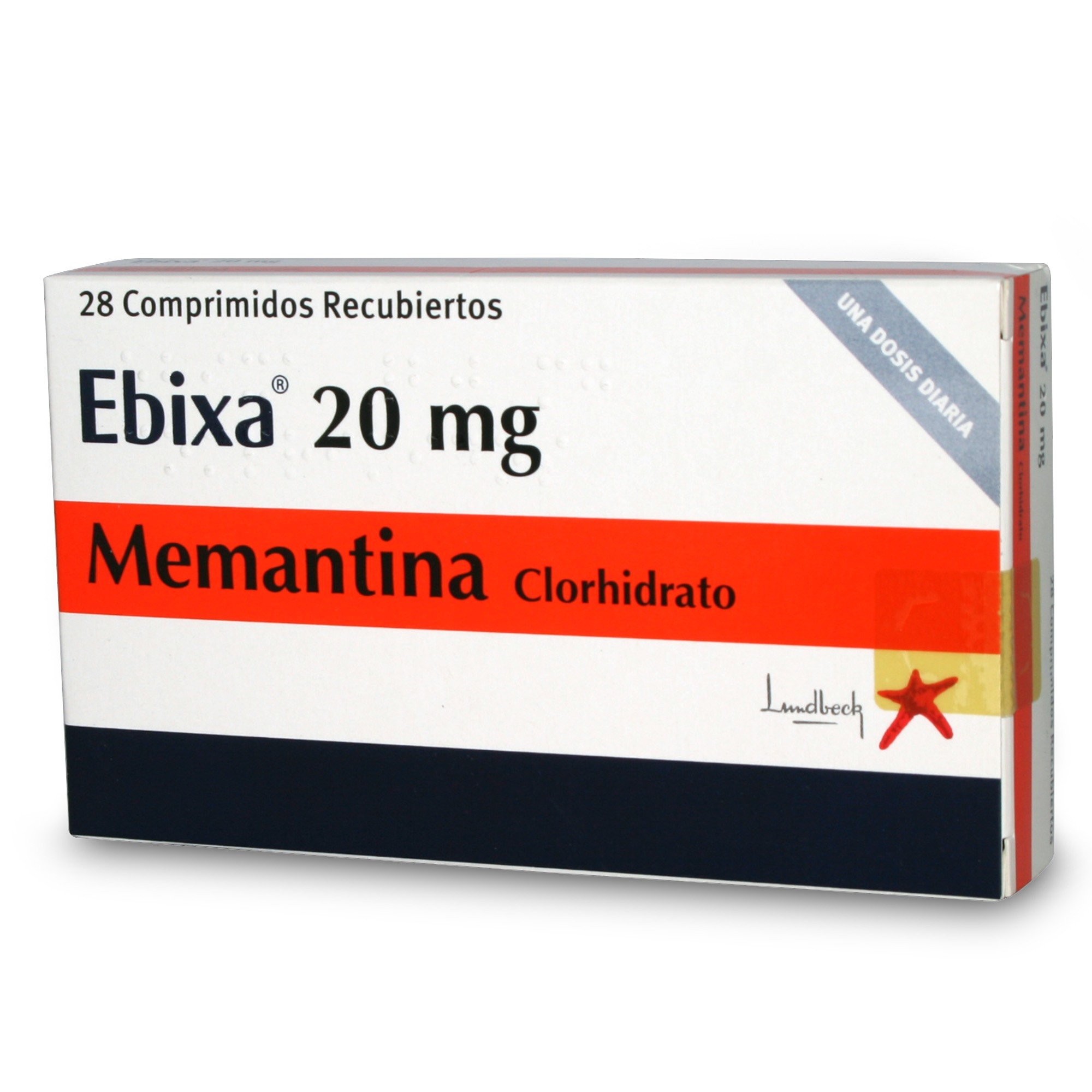 Ebixa Memantina 20 mg 28 Comprimidos Recubierto | Cruz Verde