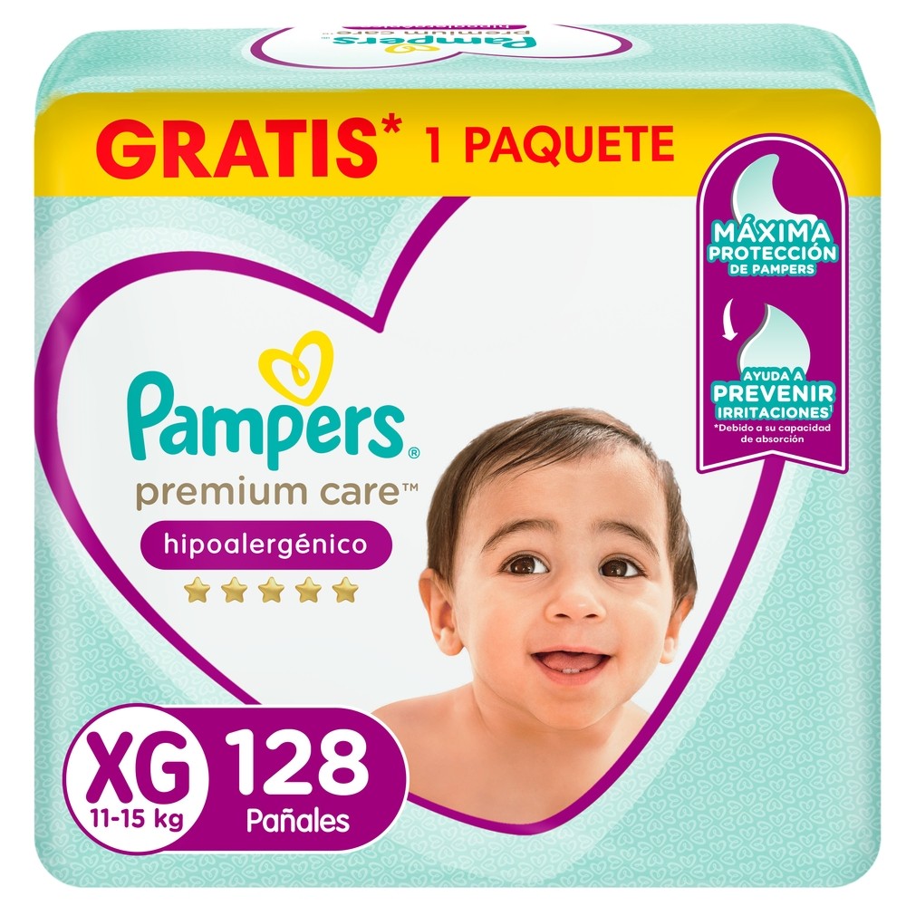 Pañales Premium Care Talla XG 128 Un | Cruz Verde