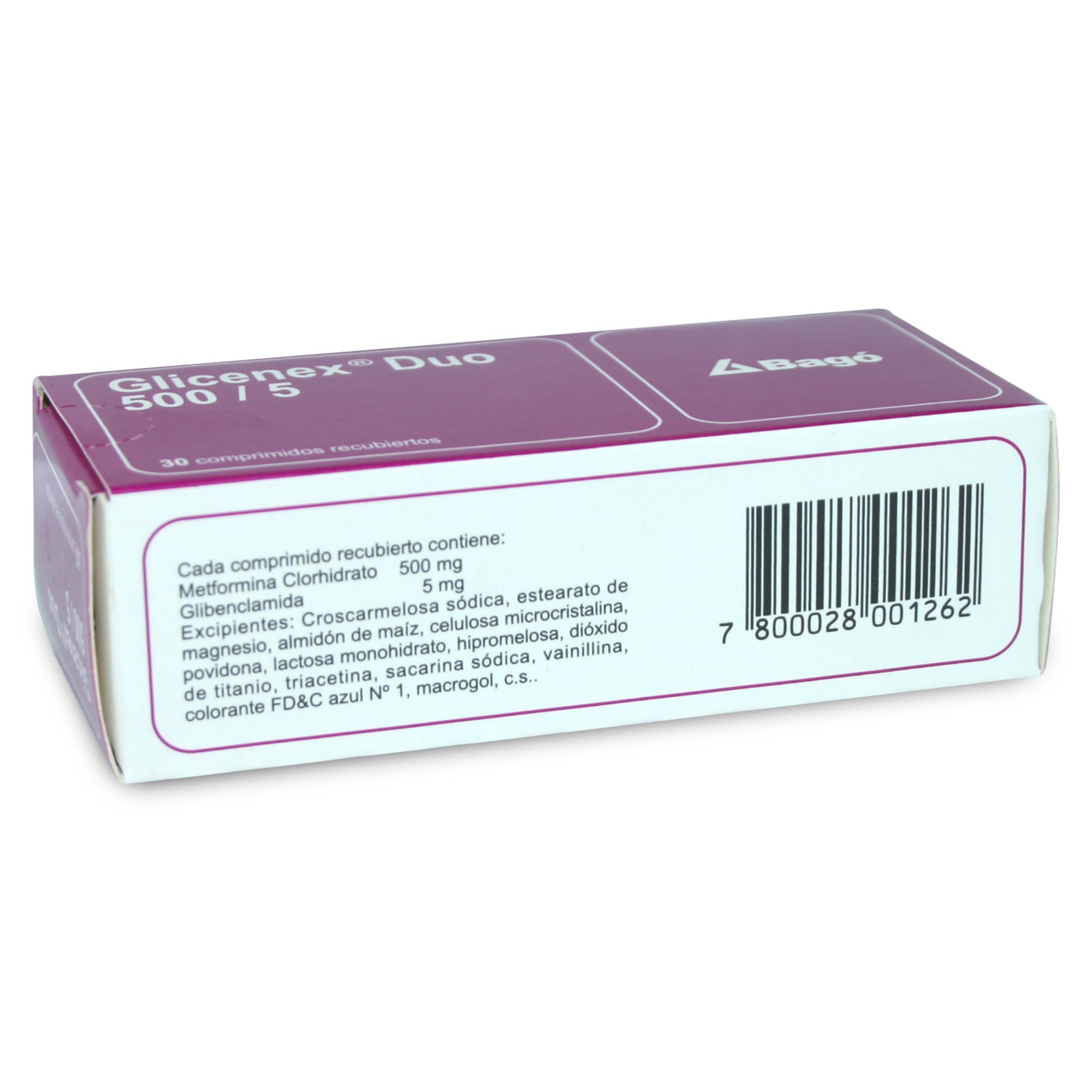 Glicenex Duo Metformina 500 mg 30 Comprimidos | Cruz Verde