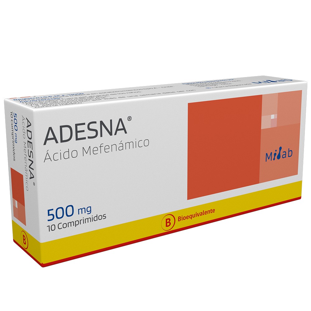 Adesna Acido Mefenamico 500 mg 10 Comprimidos | Cruz Verde
