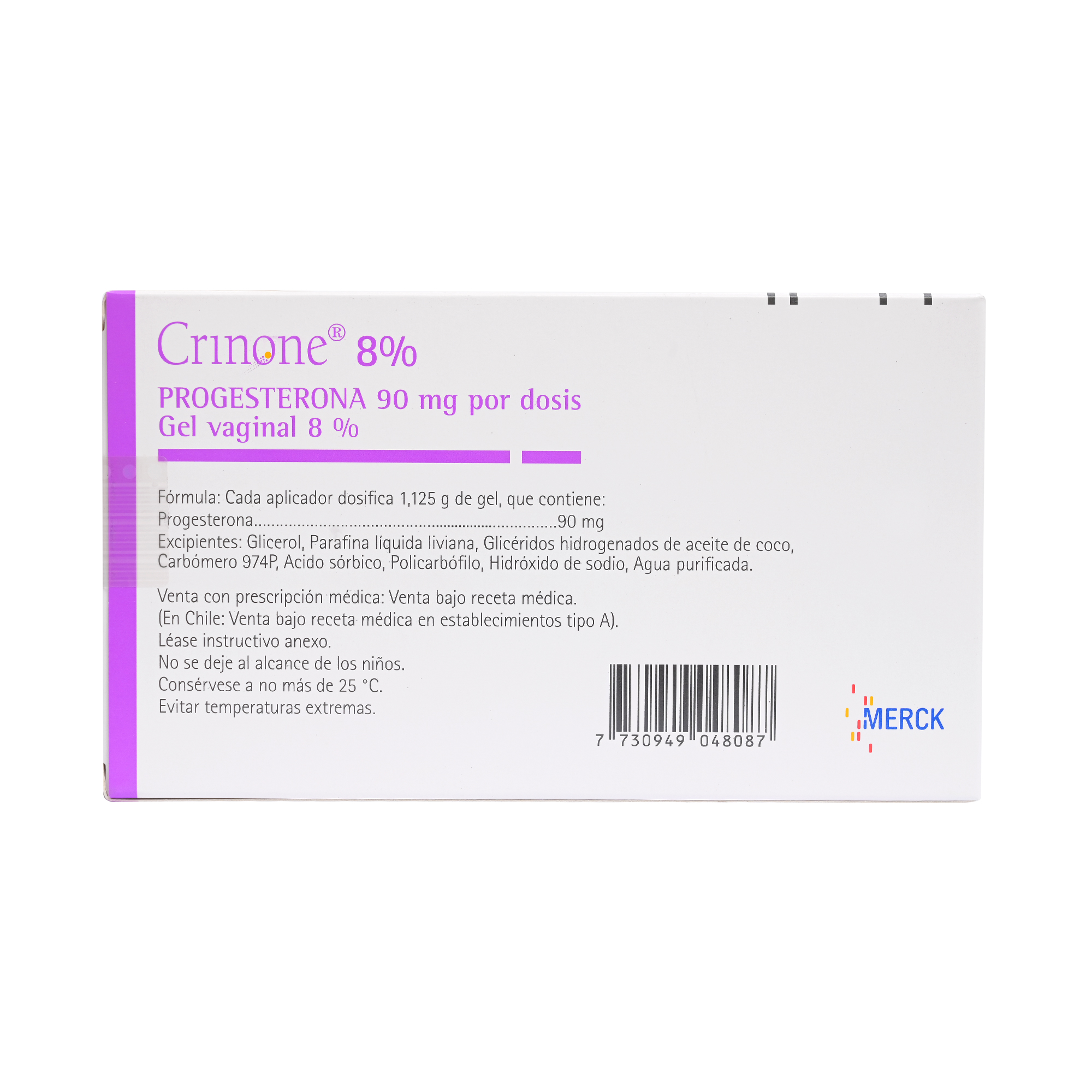 Crinone Progesterona 8% Gel Vaginal 15 Aplicadores Individuales | Cruz ...