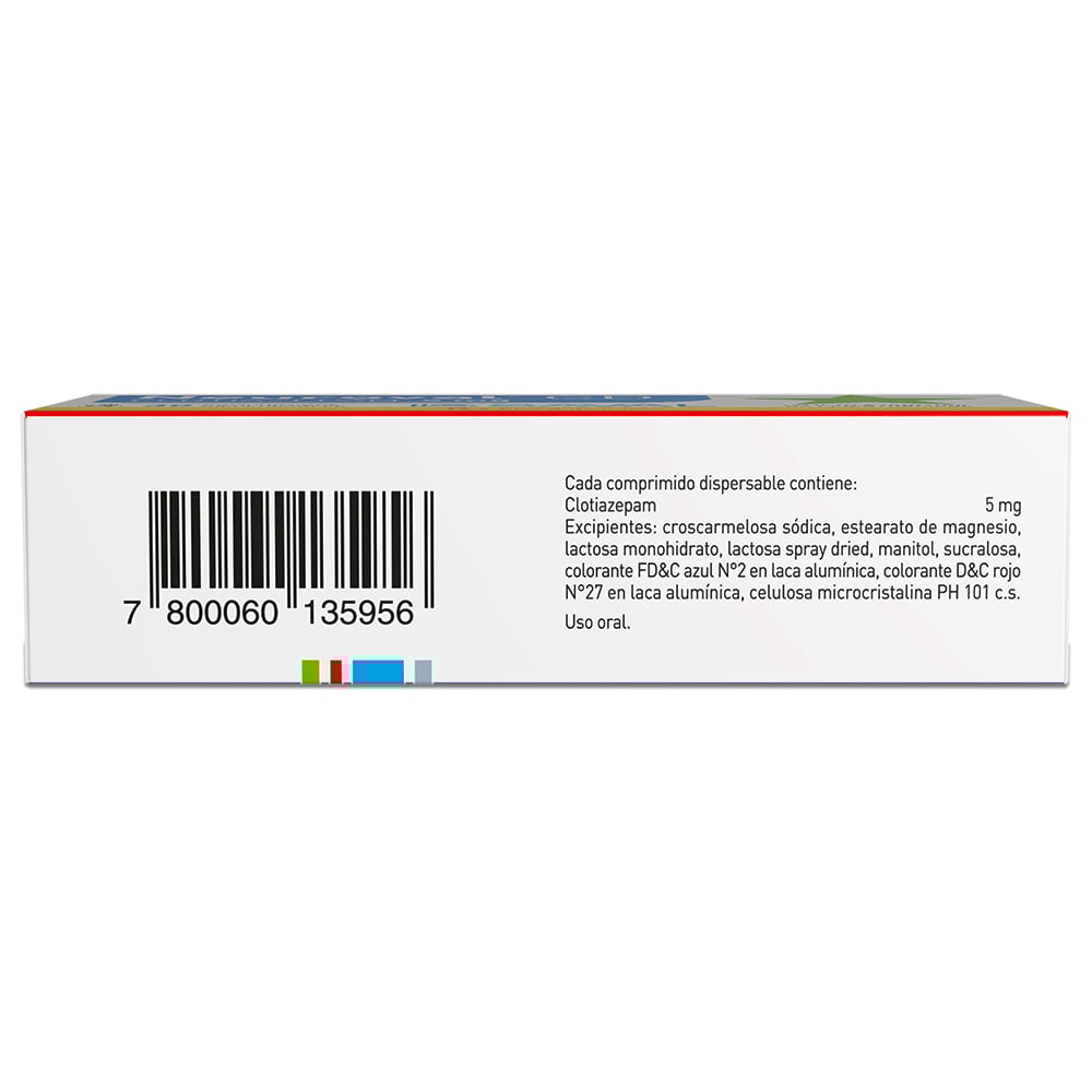 Neuroval CD Clotiazepam 5 mg 30 Comprimidos Dispersable | Cruz Verde