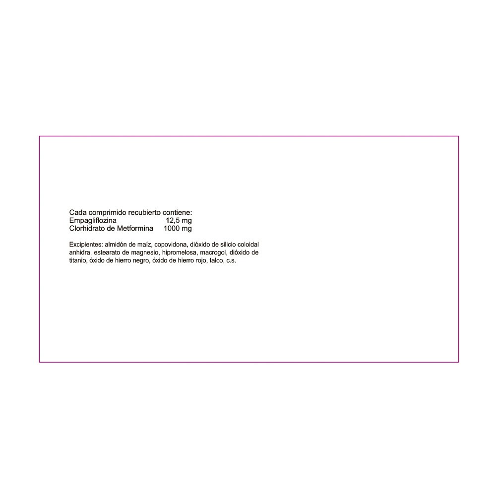 Enclyna Duo Empagliflozina 12,5 mg / Metformina Clorhidrato 1000 mg 60 ...