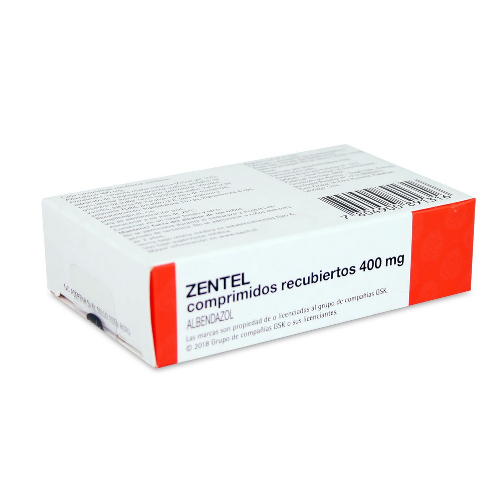 Zentel Albendazol 400 mg 1 Comprimido | Cruz Verde