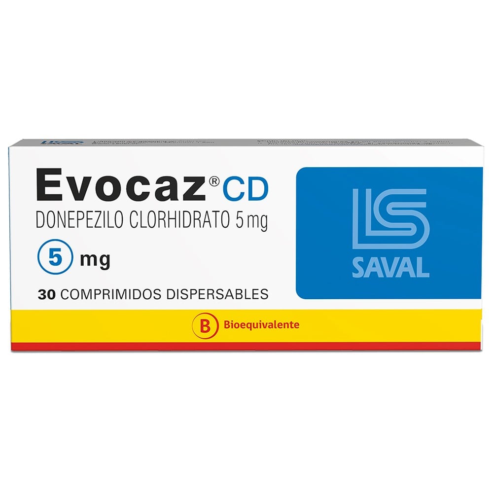 Evocaz CD Donepezilo 5 mg 30 Comprimidos - FarmaCompara