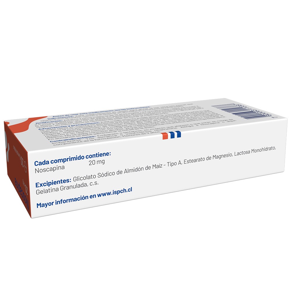 Noscapina 20 mg 20 Comprimidos | Cruz Verde