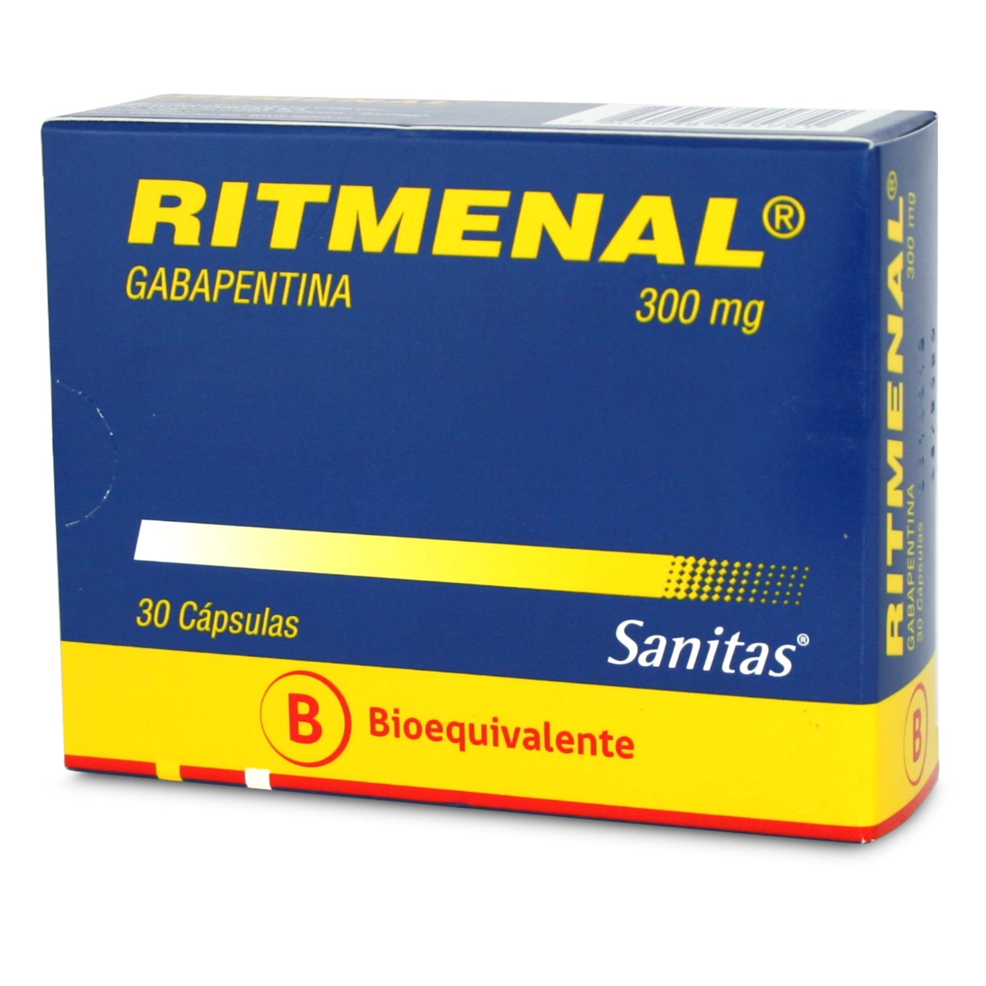 Ritmenal Gabapentina 300 mg 30 Cápsulas | Cruz Verde