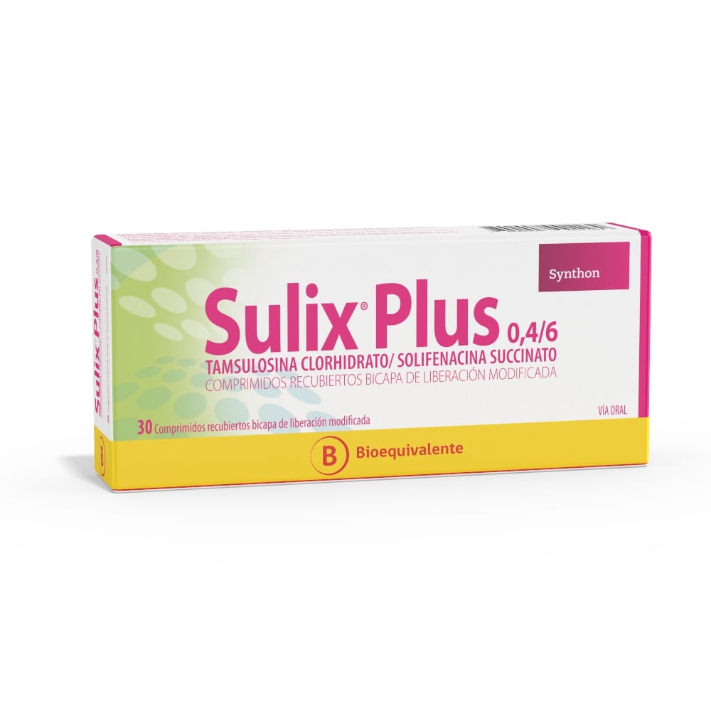 Sulix Plus Tamsulosina 0,4 mg 30 Cápsulas Liberación Prolongada