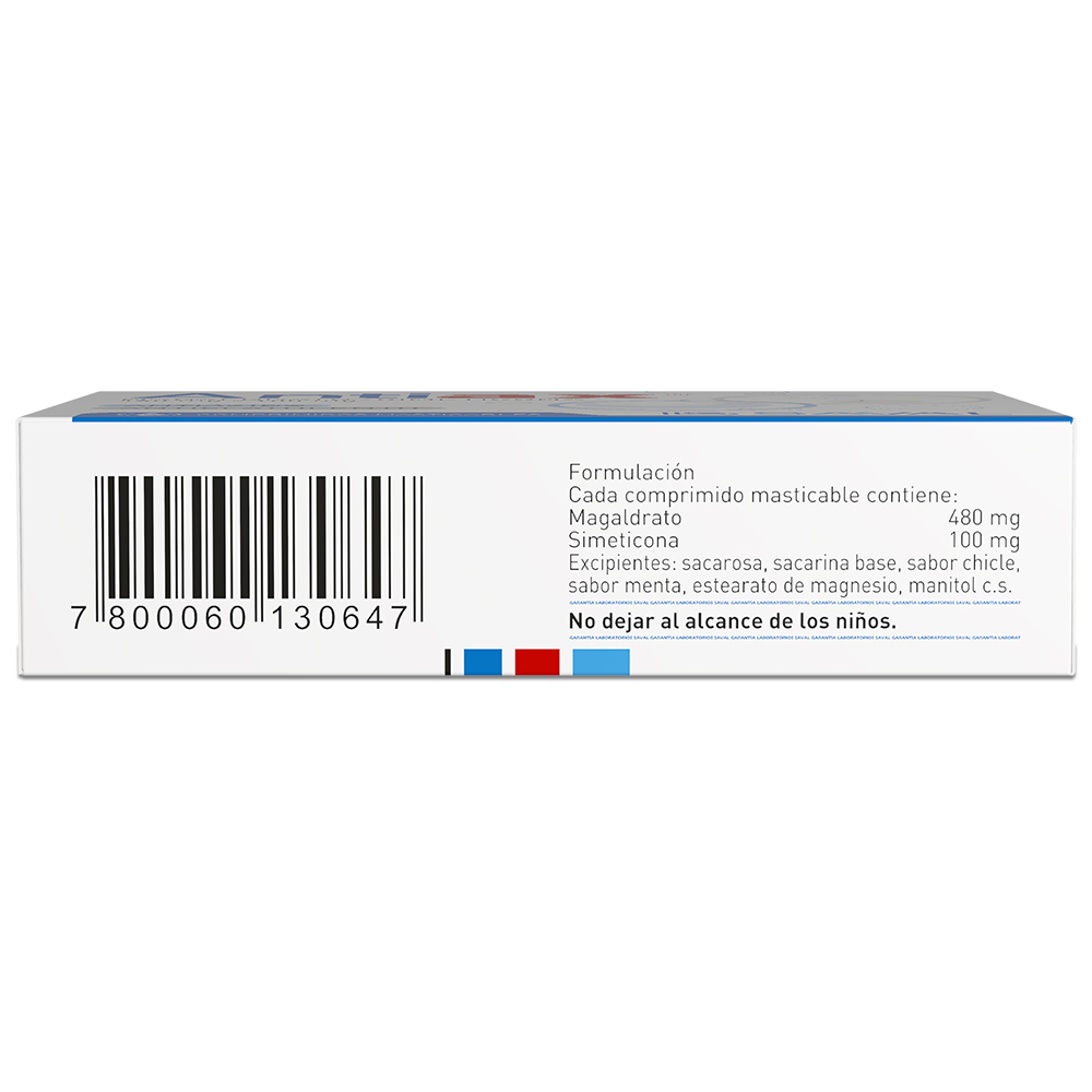 Antiax Antiácido con Magaldrato 480 gm 6 Comprimidos Masticables | Cruz ...