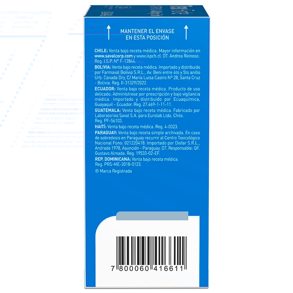 Trex Forte Azitromicina 400 mg / 5 mL Suspensión Oral con Solvente 30 mL | Cruz Verde