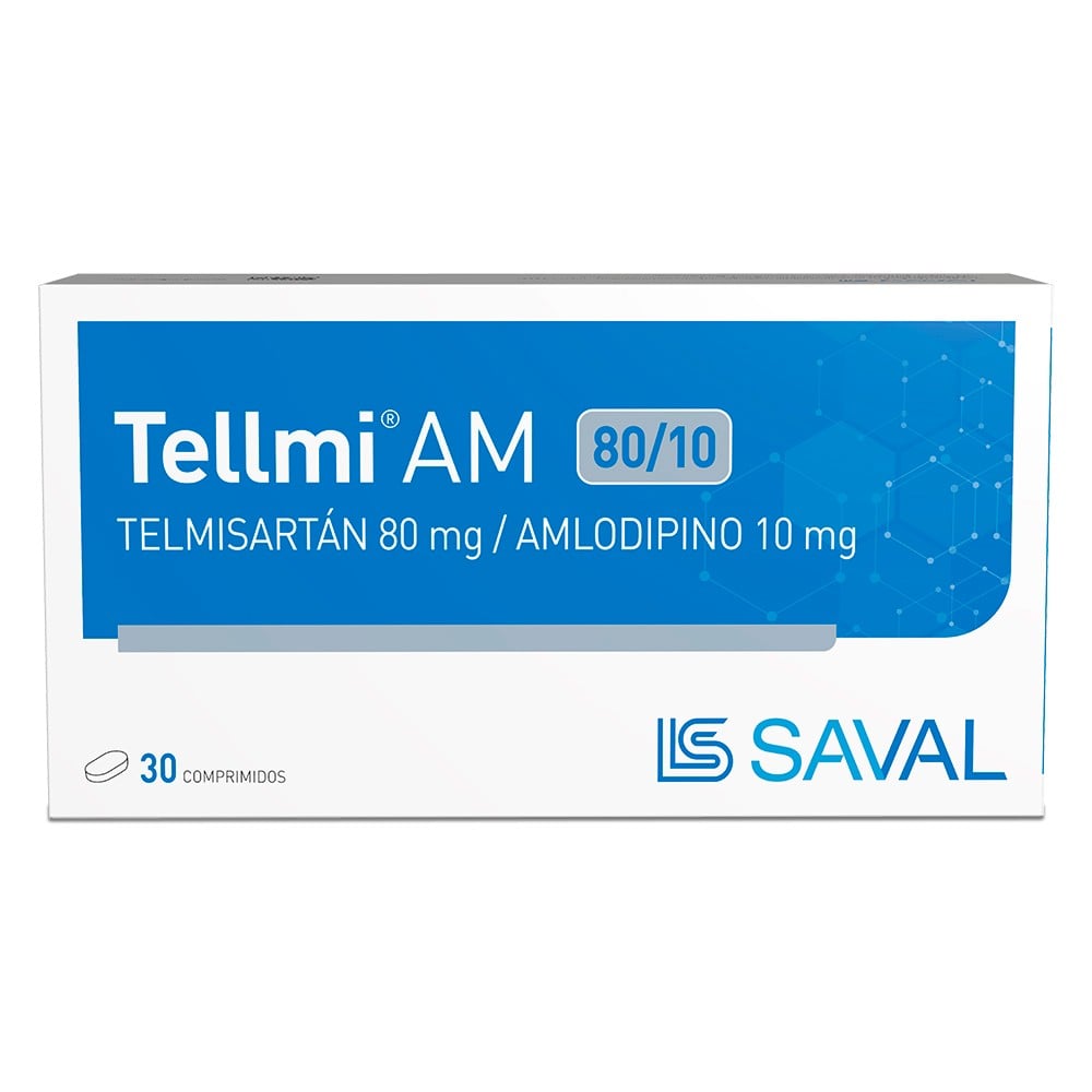 Tellmi AM (80 / 10 mg) 30 Comprimidos | Cruz Verde