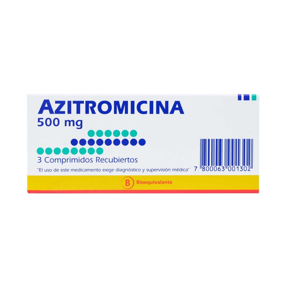 Azitromicina 500 mg 3 Comprimidos Recubiertos | Cruz Verde