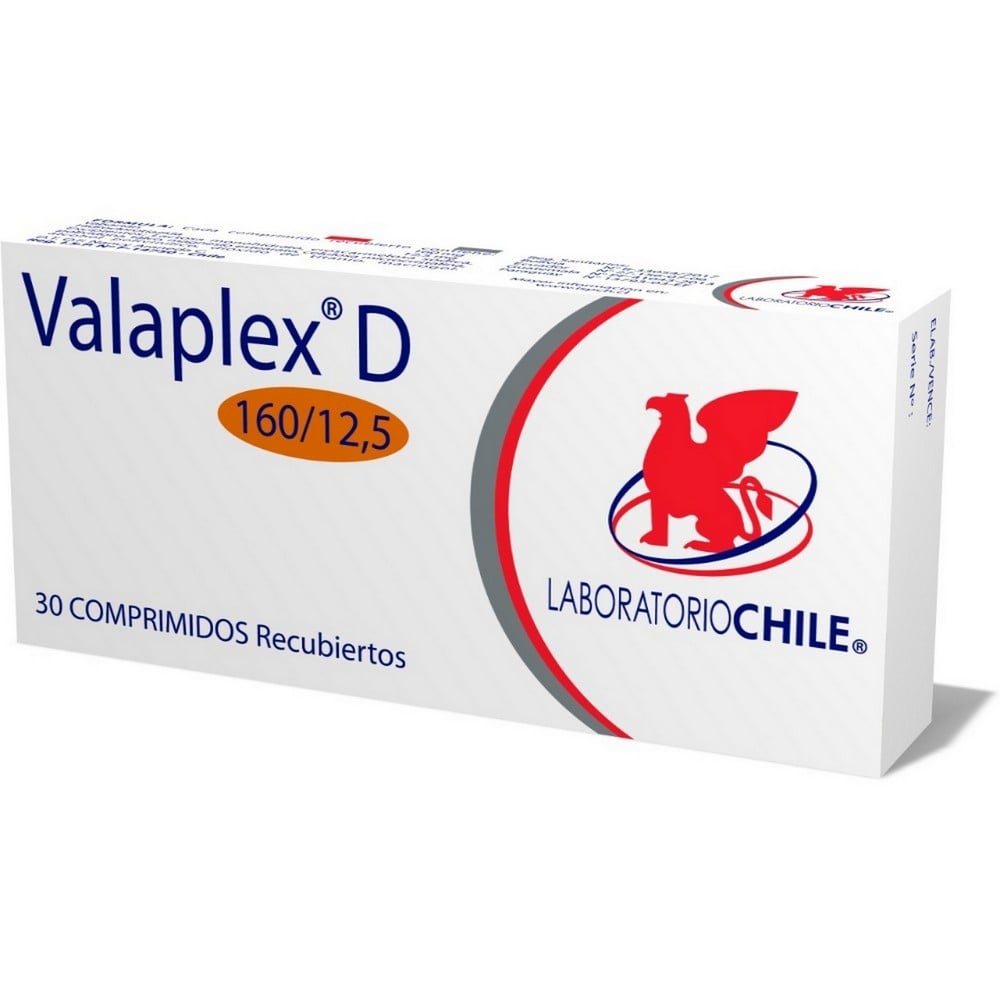Valaplex-D 160/12,5 Valsartan 160 mg 30 Comprimidos Recubiertos | Cruz ...