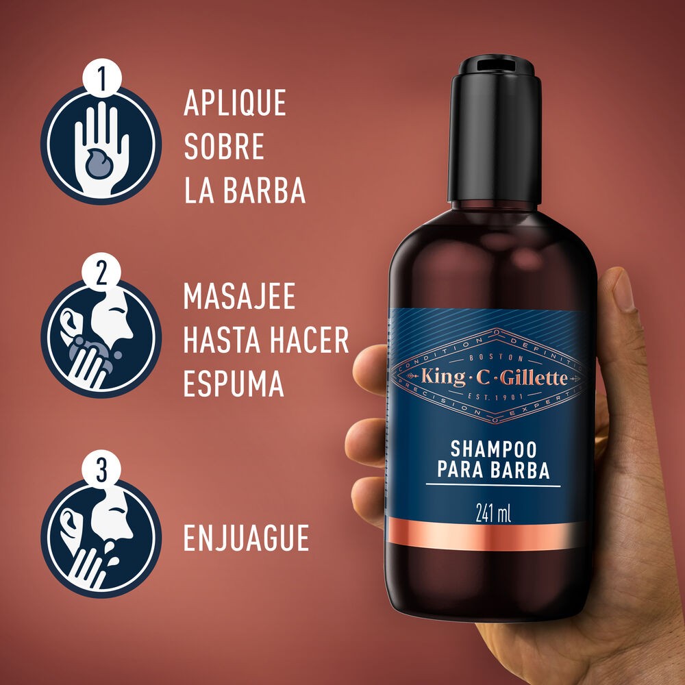 Shampoo para Barba King C 241ml | Cruz Verde