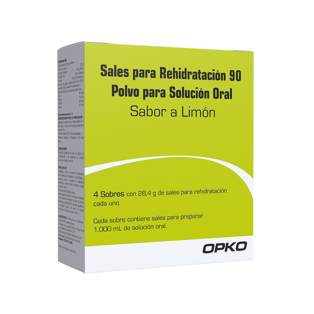 Sales para Rehidratación 90 Cloruro de Sodio 3,5 gr Polvo para ...