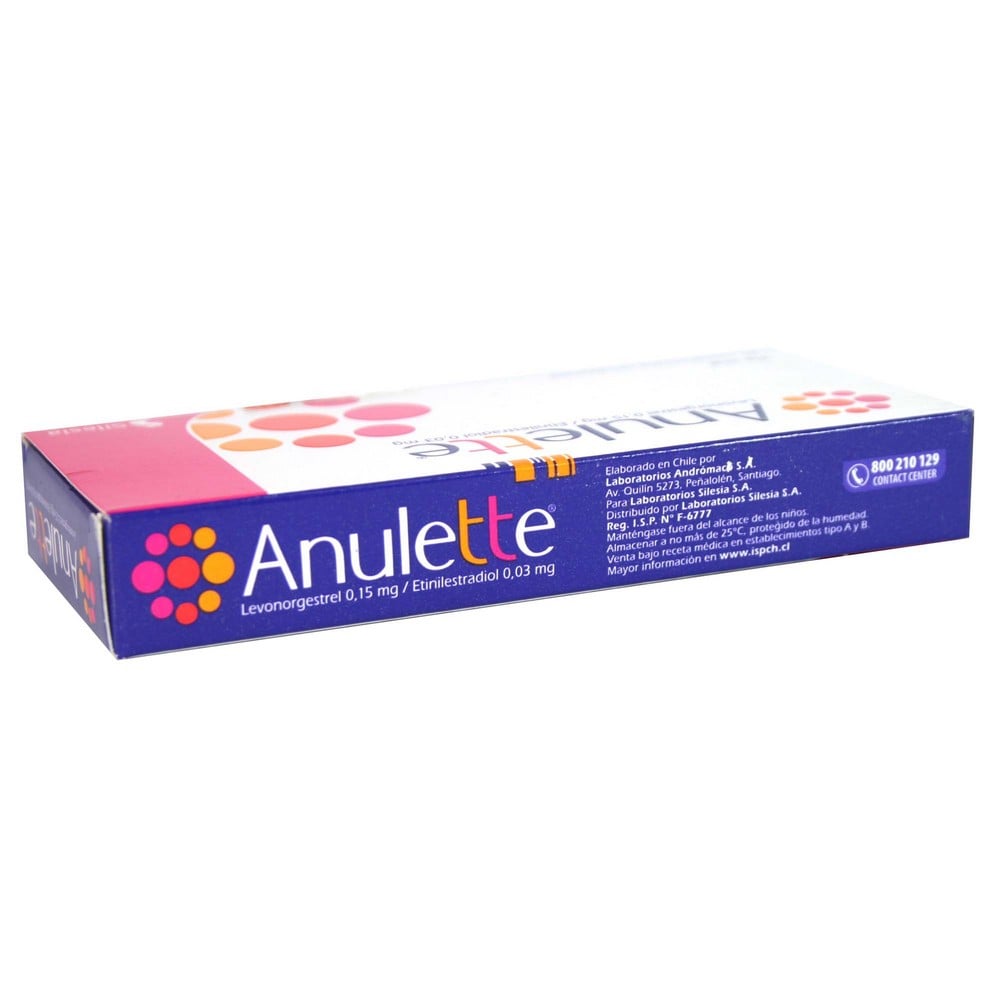 Anulette Levonorgestrel 0,15 mg Etinilestradiol 0,03 mg 21 Comprimidos ...