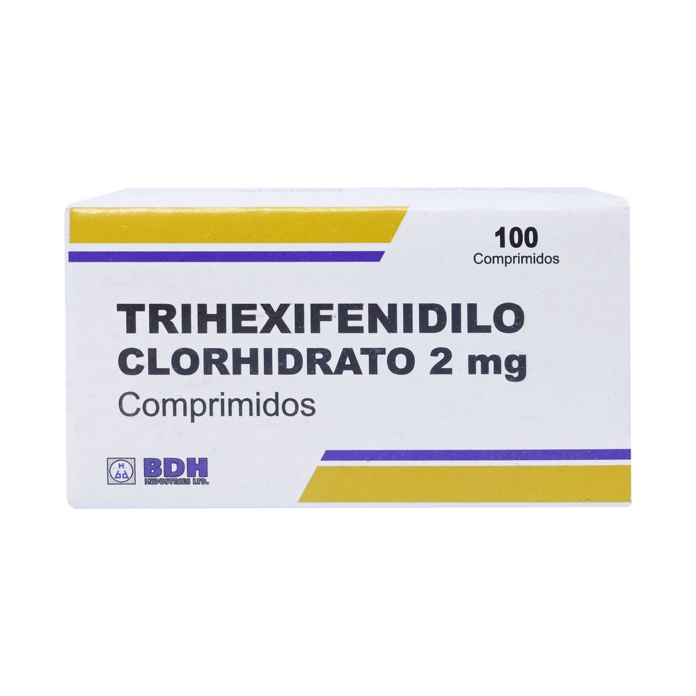 Trihexifenidilo Clorhidrato 2 mg 100 Comprimidos | Cruz Verde