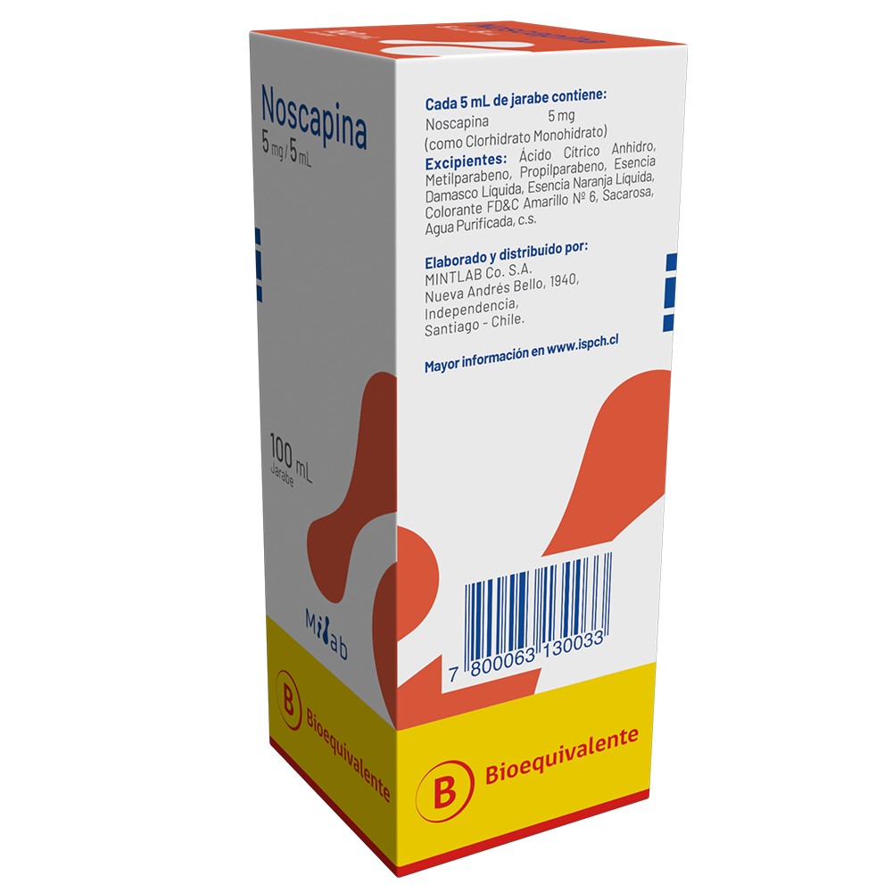 Noscapina 5 mg/5mL Jarabe 100 mL | Cruz Verde