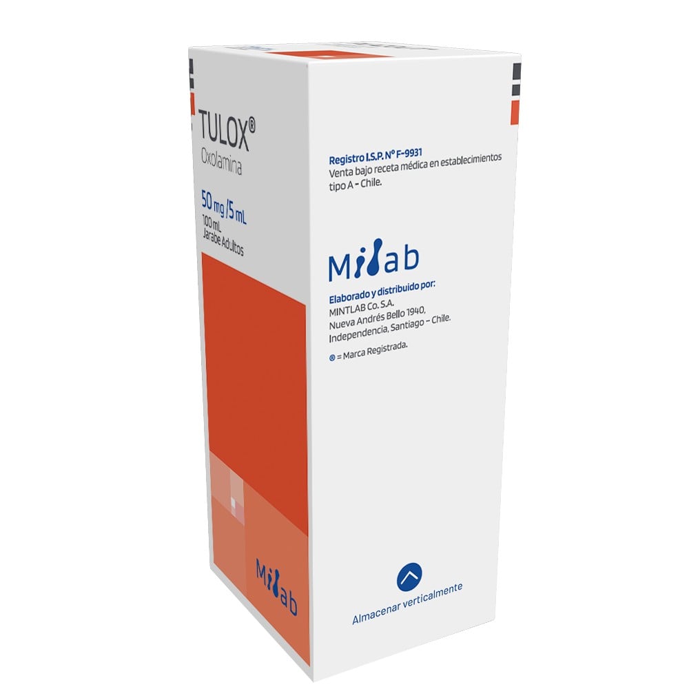 Tulox Adulto Oxolamina 50 mg / 5 mL Jarabe 100 mL | Cruz Verde