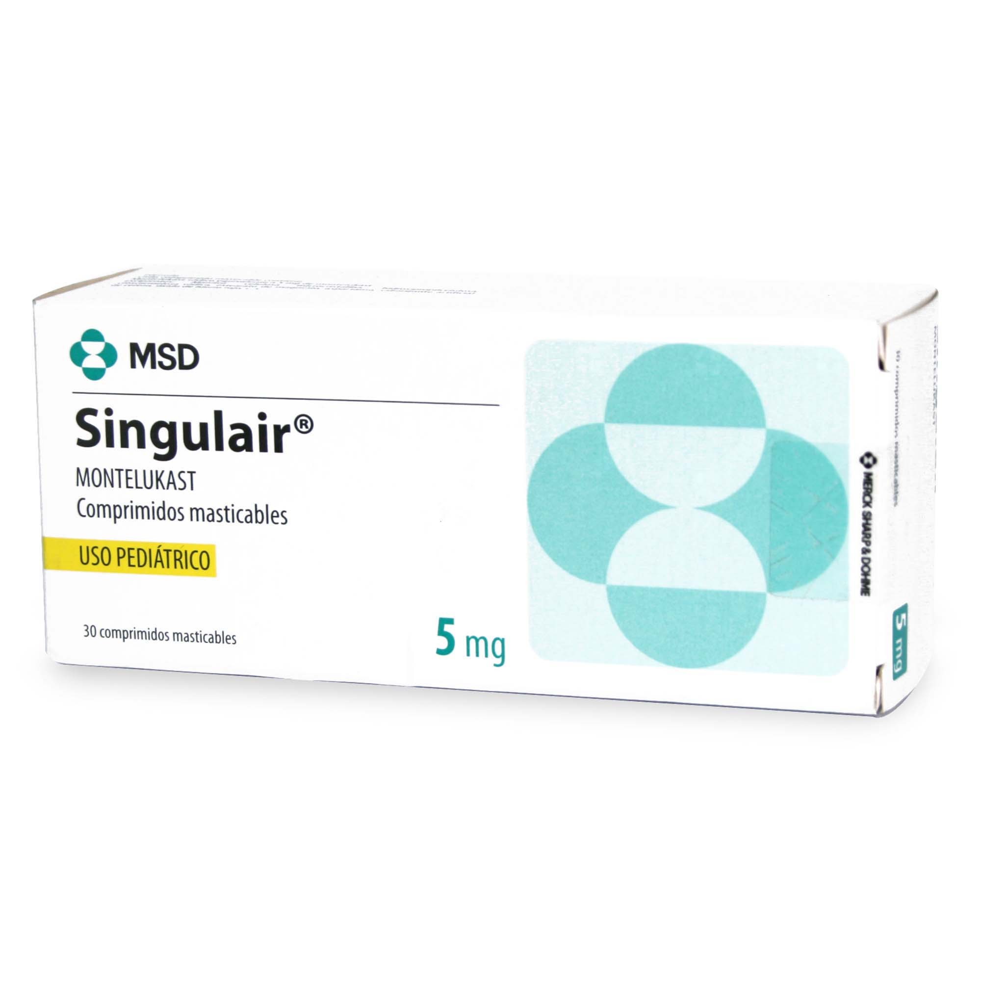 Singulair Montelukast 5 mg 30 Comprimidos Masticable | Cruz Verde