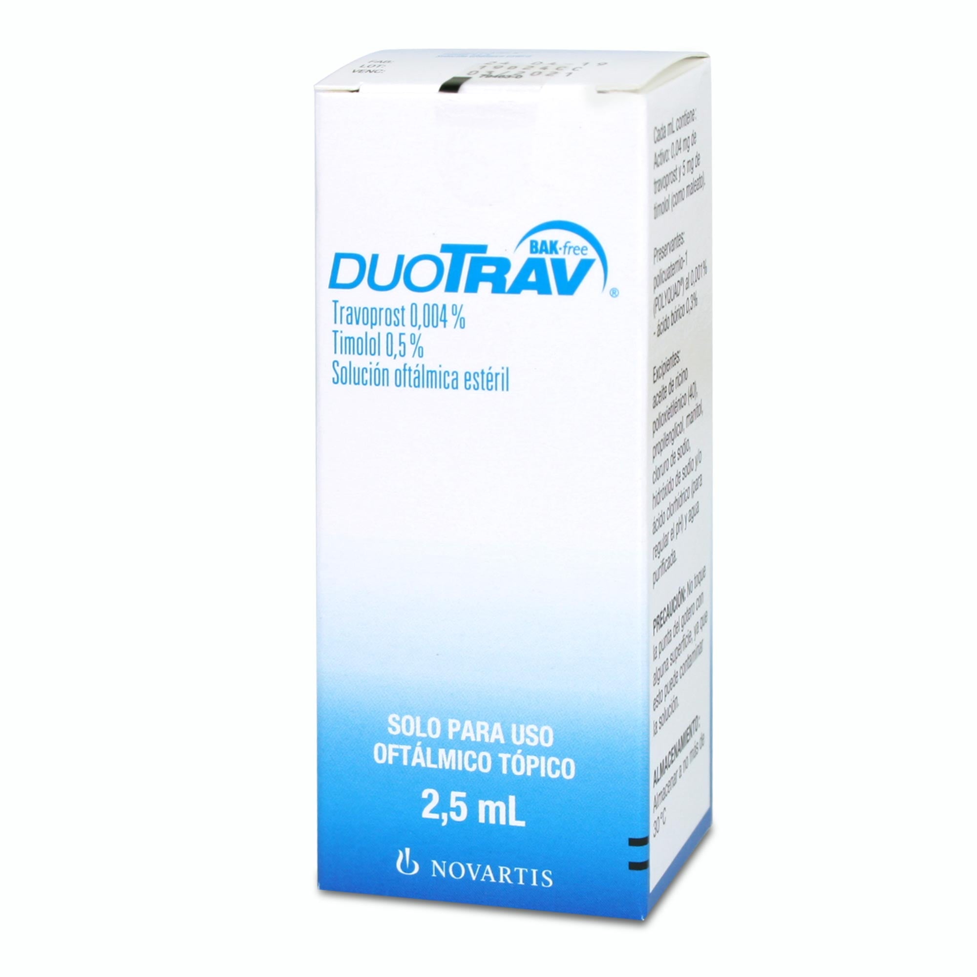 Duotrav Back-Free Travoprost 0,04 mg / mL Solución Oftalmica 3 mL ...