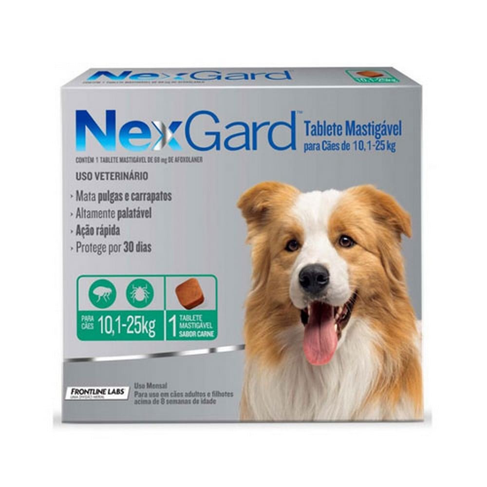 Nexgard Afoxolaner 68 mg 1 Comprimido Masticable Sabor Carne - FarmaCompara