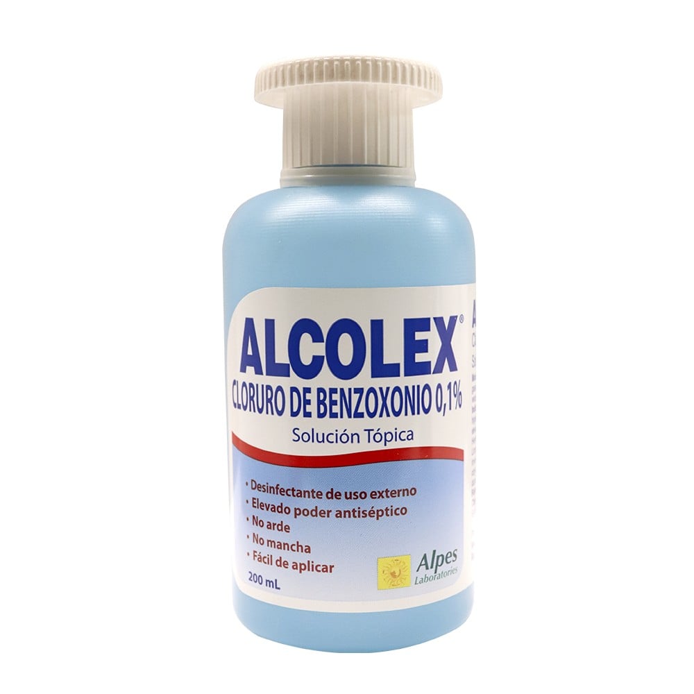 Alcolex Cloruro De Benzoxonio 0,1% Solución Tópica 200 mL - FarmaCompara